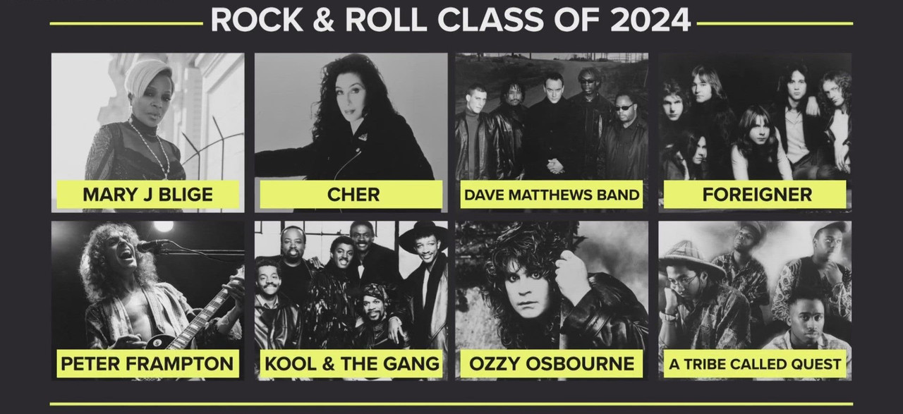 2024 Rock and Roll Hall of Fame Inductees | 101 Gold | The Greatest ...